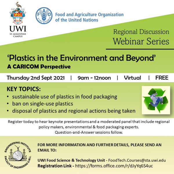 CARICOM Regional Discussion Webinars | The Department of Chemical ...