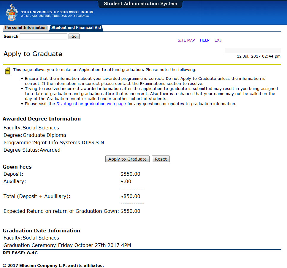 Apply to Graduate Online | Graduation