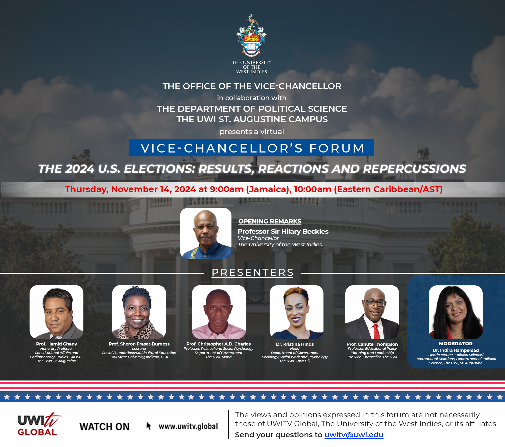 The 2024 U.S. Elections: Results, Reactions and Repercussions A UWI ...