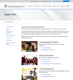 UWI Website Redesign Project at St Augustine Campus - The University of the West Indies